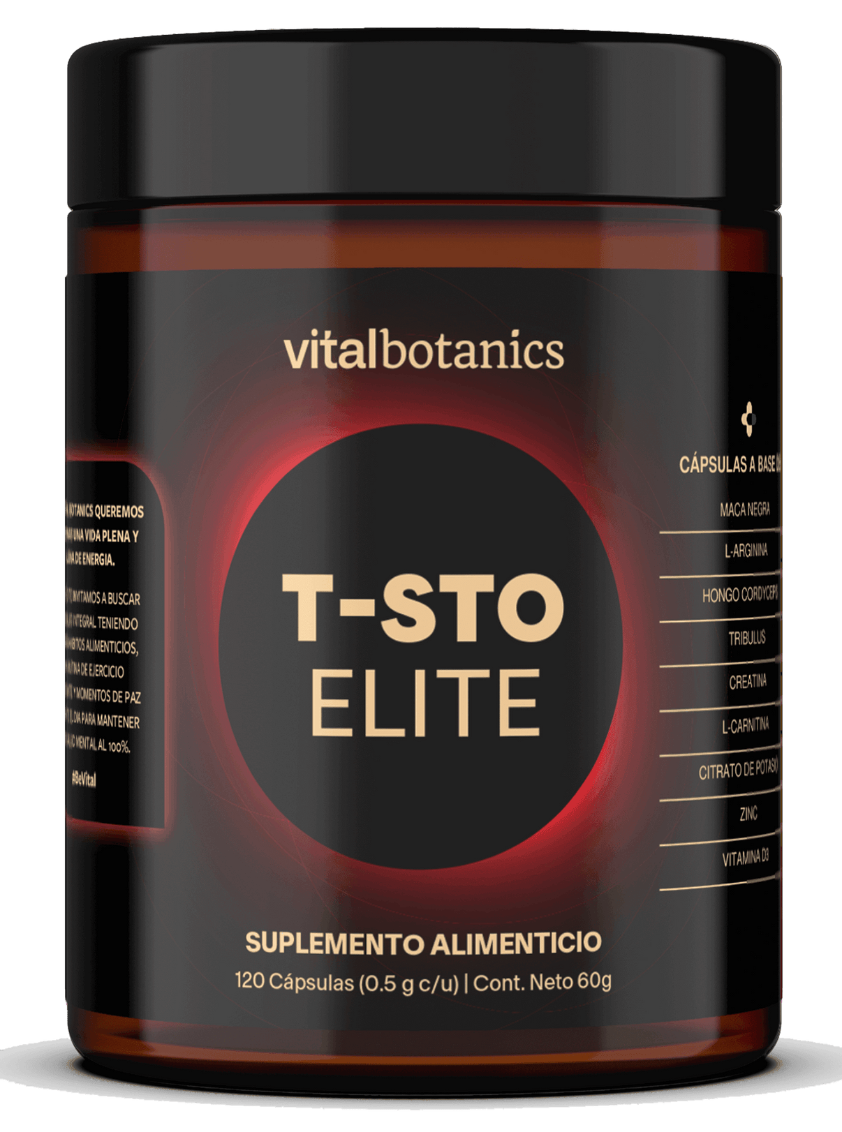 T Sto Elite Creatina Zinc Vitamina D3 L Arginina Hongo Cordy